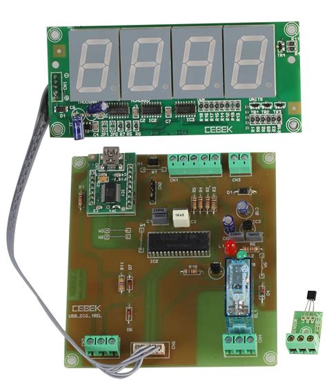 Digit X LED USB Thermostat Thermometer With Relay Cebek CPC