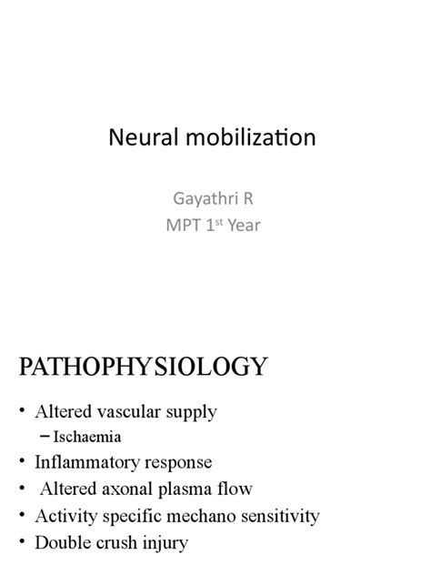 Neural Mobilization Techniques For The Treatment Of Peripheral Nerve Entrapments Pdf