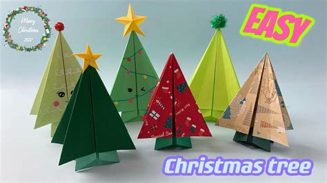 How To Make Origami Christmas Tree Ornaments Christmas Tree Tutorial Youtube