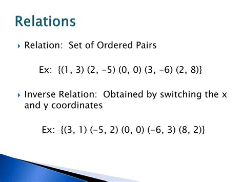 Ppt 6 2 Inverse Functions And Relations Powerpoint Presentation Id 2555455