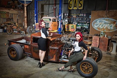 Rockabilly Pin Up Motorcycle