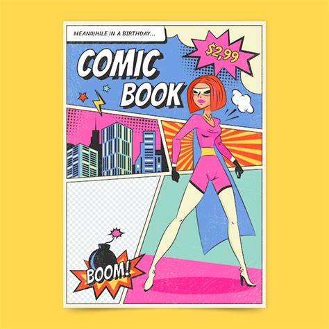 Premium Vector Hand Drawn Comic Poster Template