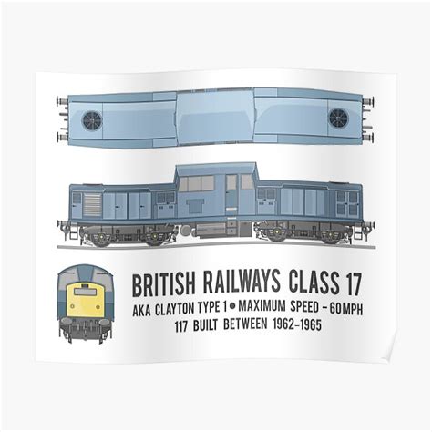 British Railways Class 17 Clayton Type 1 Locomotive Diagram T
