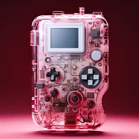 Pink Plastic Case With Game Controller Inside Of It Generative Ai