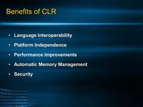 Dot Net Framework An Overview Ppt