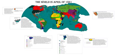 The World In April Of 1861 Ad Imaginarymaps