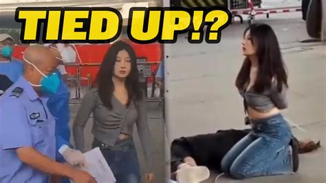 Chinese Women Tied Up Because Of Covid Youtube