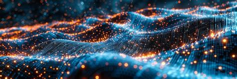 Premium Photo Abstract Technological Network Futuristic Digital Connections The Flow Of