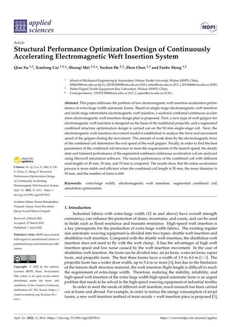 Pdf Structural Performance Optimization Design Of Continuously Accelerating Electromagnetic