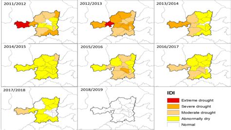 25 Integrated Drought Index Idi Calculated To The 2011 2018