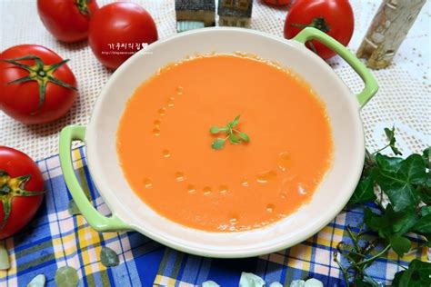 가스파초 시원한 스페인 토마토 수프