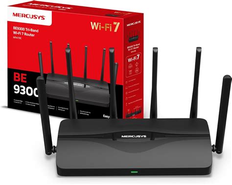 Mercusys Tp Link Mr47be Router Wifi 7 Tri Band Be9300 320 Mhz 4k Qam Mlo 4 Porte Da 2 5 Gbps