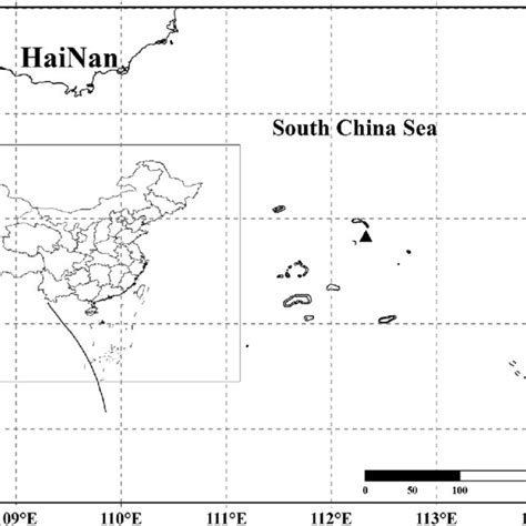 Location Of Yongxing Island Black Triangle Download Scientific Diagram