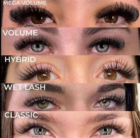 Whispynaturalhybridrussianclassic Lashes Extension Types False Eyelashes Tips Natural Fake