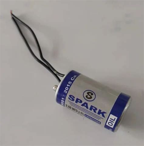 2 Uf Spark 2 5 Mdf Oil Capacitor For Fans Through Hole At ₹ 20 Piece In Ahmedabad