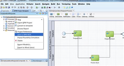 oracle fusion middleware importing bpm projects to composer using mds