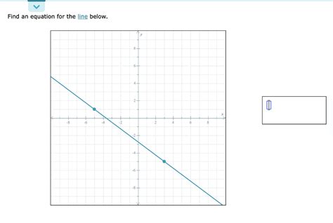 Solved Find An Equation For The Line Below 6 6 6 Chegg Com