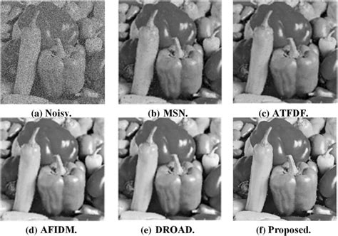 Visual Comparison Of Proposed And State Of The Art Denoising Methods On Download Scientific