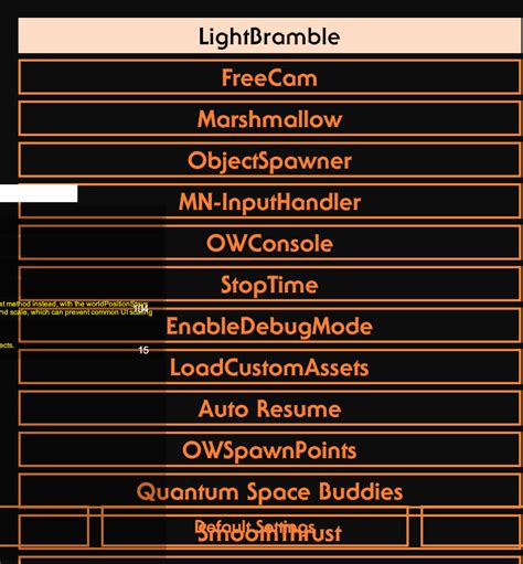 Mods Menu Should Have A Scrollbar · Issue 199 · Ow Mods Owml · Github