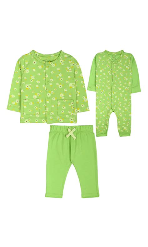 Girls 3 Pcs Night Suit 0292502 Zubaidas Online
