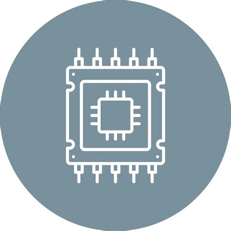 Premium Vector Microprocessor Vector Illustration Style