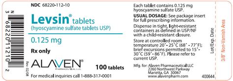 Levsin Tablets Fda Prescribing Information Side Effects And Uses