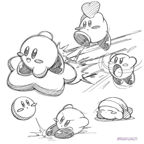 Kirby Sketches By Rakun001 On Deviantart