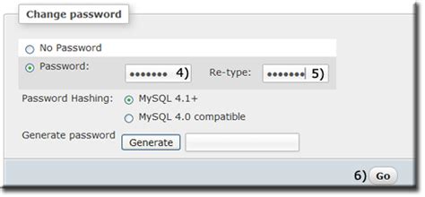 MySQL Change Password