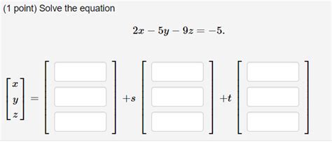 Solved Point Solve The Equation Chegg Com