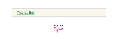 Anchor Tag In Html Scaler Topics