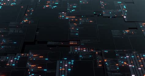 Hud Data User Interface Programming Source Code Abstract Background Motion Graphics