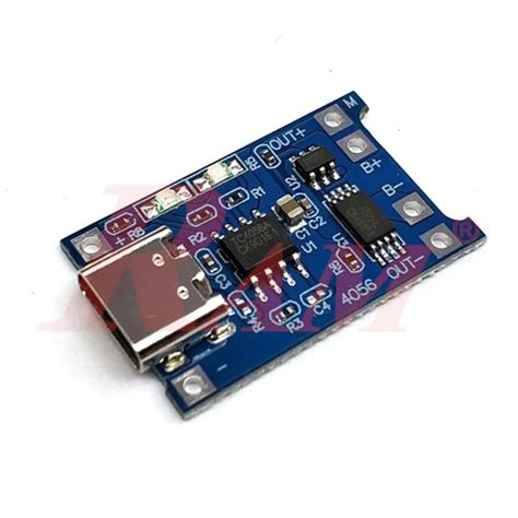 Tp4056 Usb Type C Lithium Battery Charger Module 1a With Battery Protection Ram Electronics