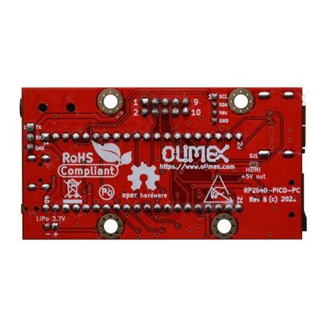 Olimex Rp2040 Pico Pc Hat Roboter Bausatz De