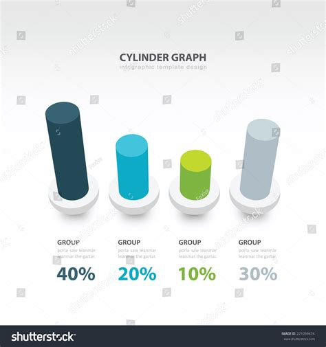 Cylinder Infographic D Graph Template Stock Vector Royalty Free Shutterstock
