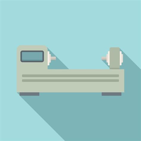Premium Vector Cnc Lathe Icon Flat Illustration Of Cnc Lathe Vector Icon For Web Design