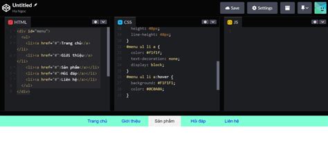 3 Bước đơn Giản để Tạo Menu Trong Html And Css Kiểu Ngang Dọc