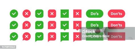 슈퍼 세트 다른 모양 확인 표시 및 십자 표시 예 또는 아니오 해야 할 일 또는 하지 말아야 할 일 승인 또는 거부 정정 또는 그름 웹 및 모바일 앱을 위한 디자인