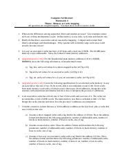 Assignment Docx Computer Architecture Assignment 4 5 Consider A 32