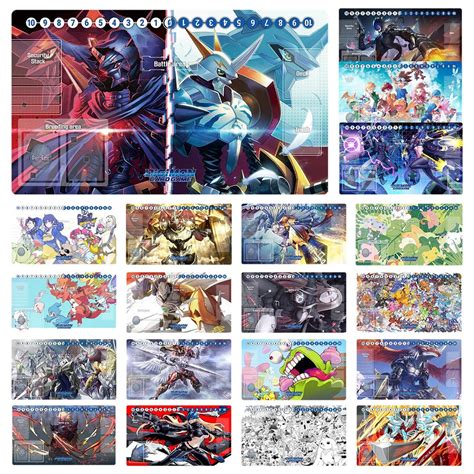 Digimon Playmat Omnimon Lady Devimon Beelzemon Imperialdramon Board Game Mat Tcg Ccg Trading