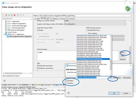 stm32cubeide how to debug an stm32h7rx sx project