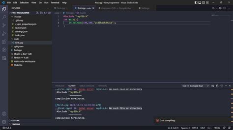 Fatal Error Raylibh No Such File Or Directory Ask Gamedevtv