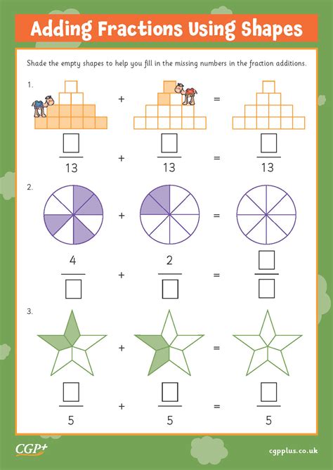 Adding And Subtracting Fractions Stretch Year 3 Cgp Plus