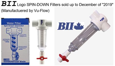 What Is The Pressure Drop For The Older Spin Down Filters Manufactured By Vu Flow And Sold Under