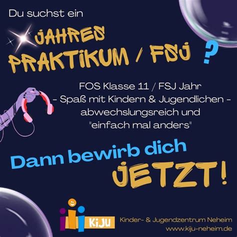 Jahrespraktikum Fsj Kinder Und Jugendzentrum Neheim