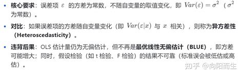 线性回归的假设 知乎