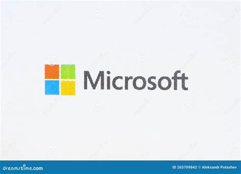 Microsoft Logo On A White Background Editorial Image Cartoondealer