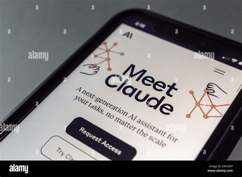 website of claude seen in an iphone screen claude ai is a chatgpt like