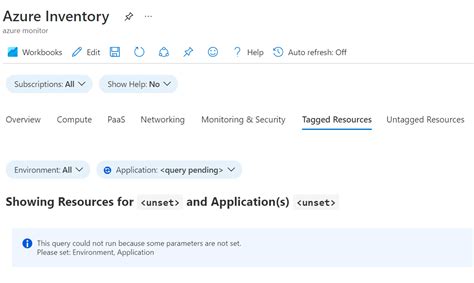 Issue Gathering Tagged Resources · Issue 9 · Scautomationazure Inventory Workbook · Github