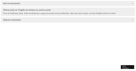 React Accordion Codesandbox