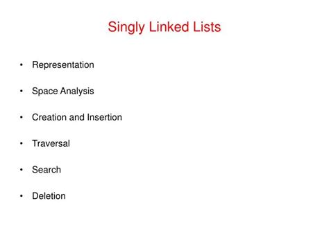 Ppt Singly Linked Lists Powerpoint Presentation Free Download Id